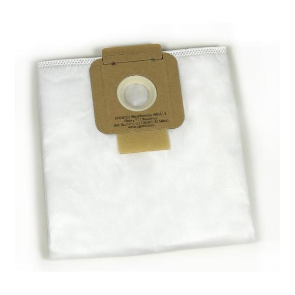 10x Sprintus Vliesfiltertüte HEPA 13 für ERA, Floory, Maximus, T11