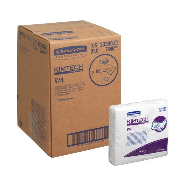 Kimberly-Clark Kimtech Pure W4 Wischtücher 22,8 x 22,8, weiß